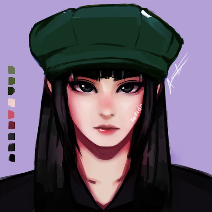 Draw semi realism anime style illustration for your pfp by ...