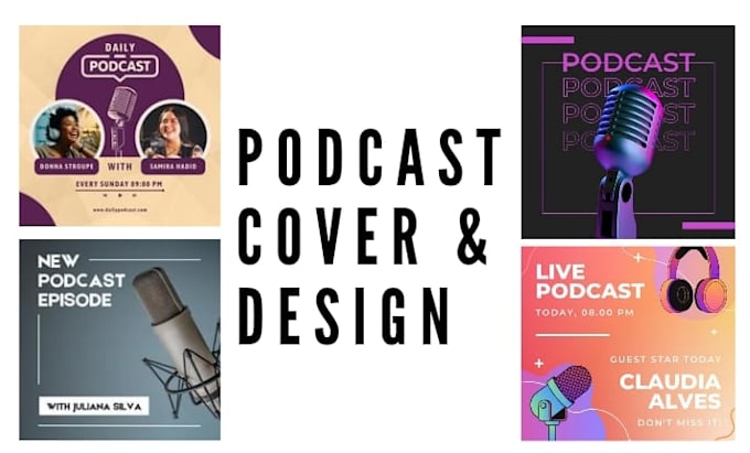 Create professional podcast cover art, podcast cover art design by ...