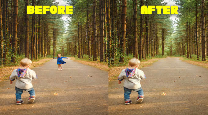 Remove people, objects, change background using photoshop by ... Remove people, objects, change background using photoshop by ...
