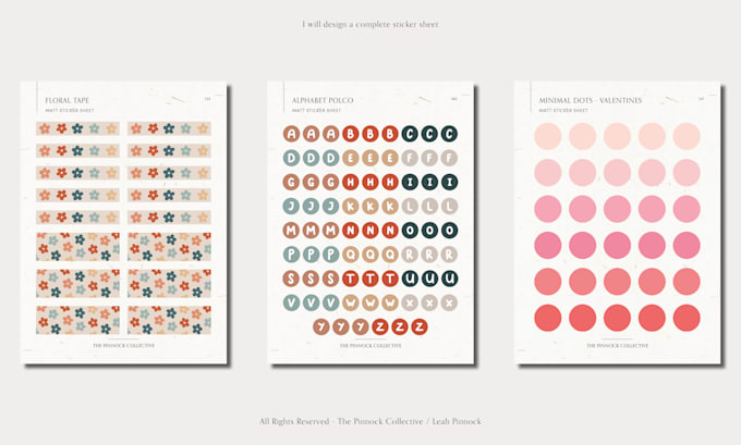 Design a sticker sheet by Leah_pinnock | Fiverr