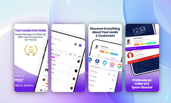 Design attractive app store and playstore screenshots in all require ...