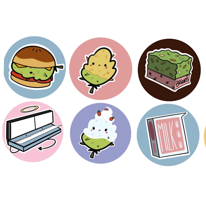 Design your custom stickers by Sunnyblvck | Fiverr