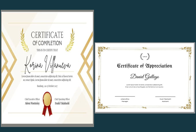 Design professional certificate,award,diploma or degree by Mg_grafx ...