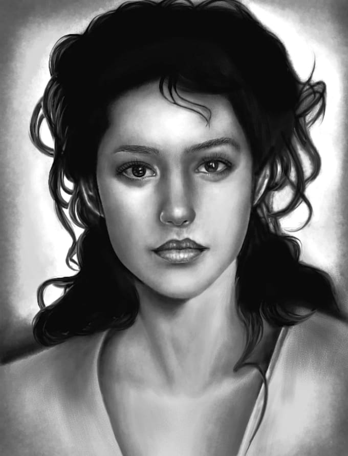 Draw realistic digital portraits by David_froid | Fiverr