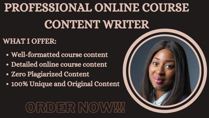 Create online course content, course outline, course curriculum, course ... Create online course content, course outline, course curriculum, course ...