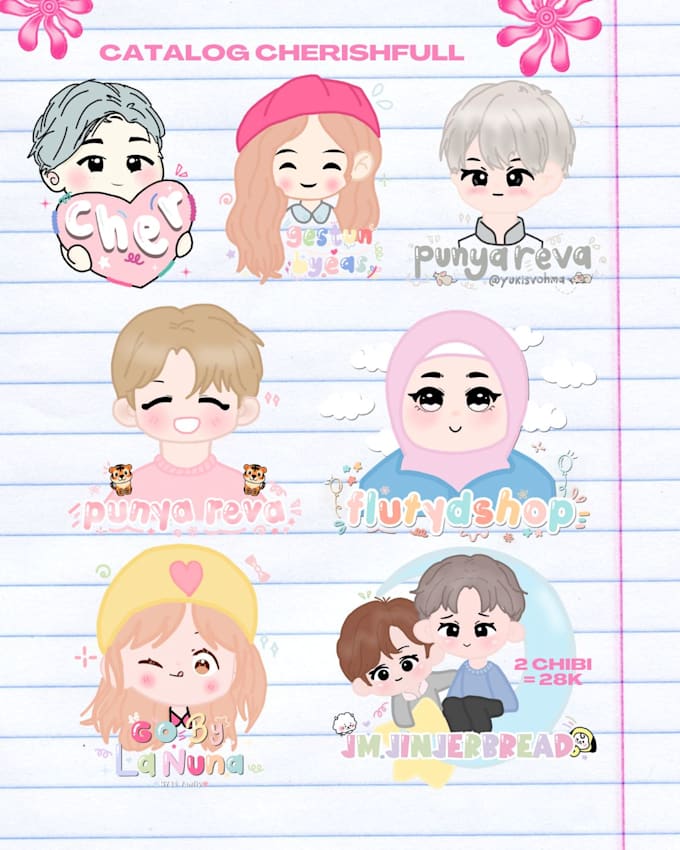 Do create watermark,chibi,fonts design,stickers by request by ...