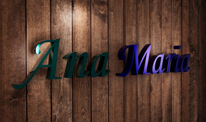 Design modern minimalist 3d name logo by Bestdealsevery | Fiverr
