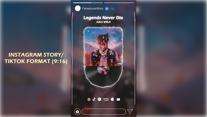 Make youtube instagram tiktok music rap visualizer by Famelicosework ...
