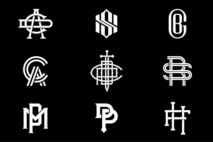 Create a monogram logo design for your brand by Moh_29 | Fiverr