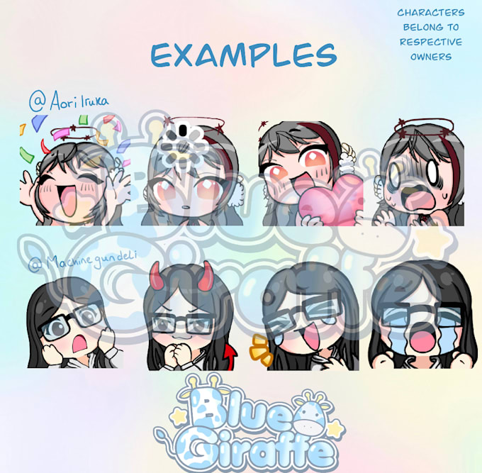 Create ych your character here emotes for streaming and discord by Aori ...