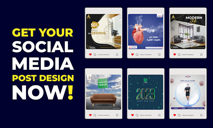 Design creative social media posts by Mustafa_hegazzy | Fiverr