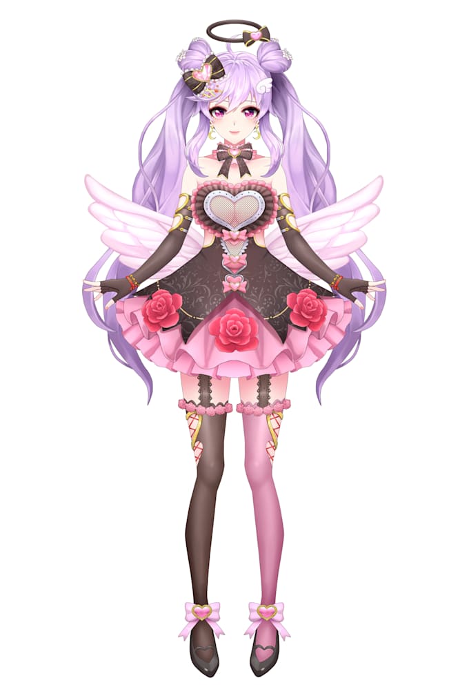 Do a vtuber png , vtuber model ,vtuber rigging , live2d by Jidex11 | Fiverr