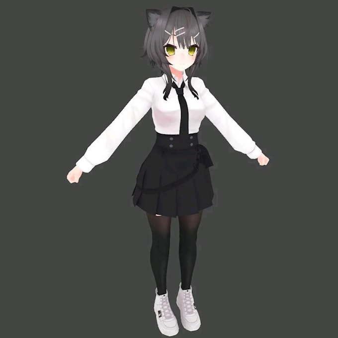 Design ready to rig live2d model, live 2d, vtuber model with top ...