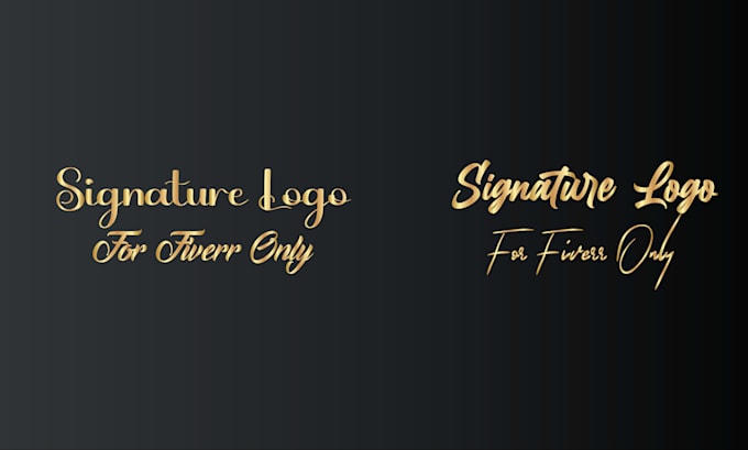 Design luxury signature and handwritten logo for business by Raja ...