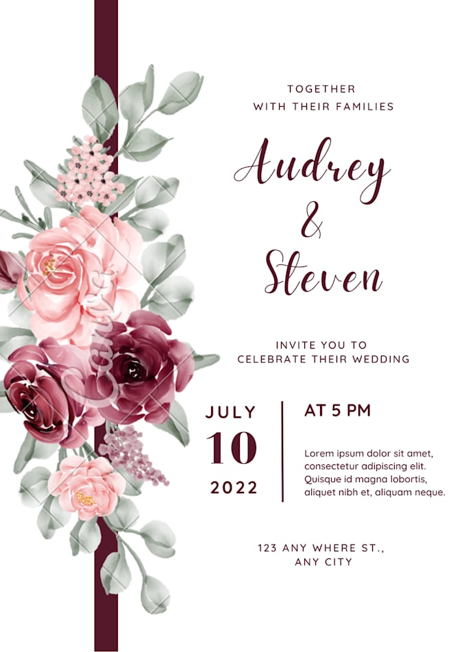 Create your wedding invitation by Shadymajor | Fiverr