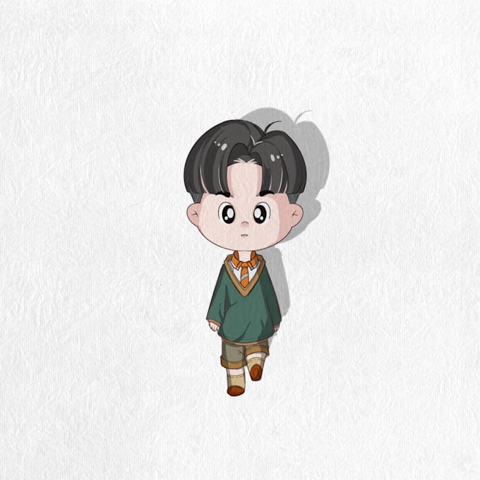 Draw chibi character into my style by Kunstzets | Fiverr