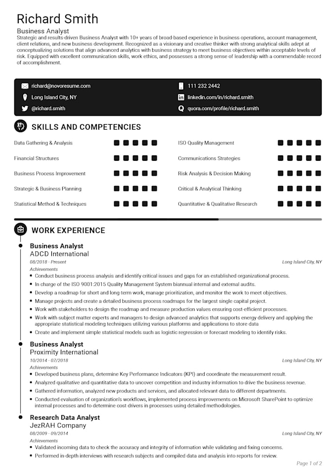 Create professional cvs and cover letters linkedin profile by ...