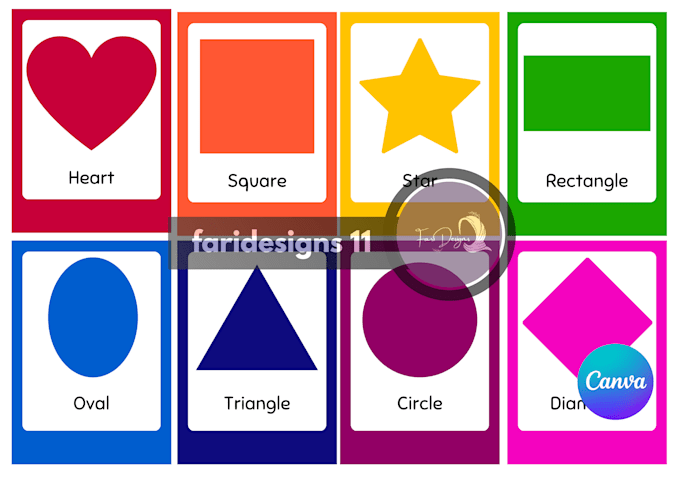 Create amazing flashcards for kids by Faridesigns11 | Fiverr
