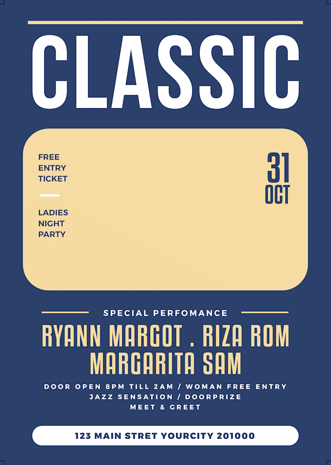 Customize a simple style poster for you by Nokiowo | Fiverr