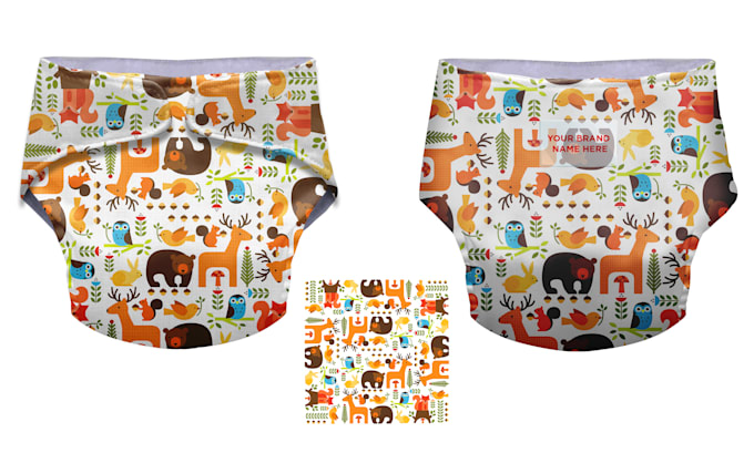 Do reusable diaper pattern mock up for sale online by Tryilarsale | Fiverr