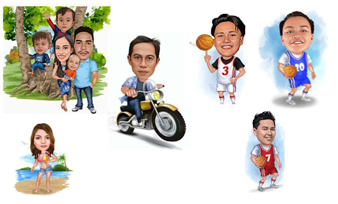 Do customize cartoon caricature by Createmmxxii | Fiverr
