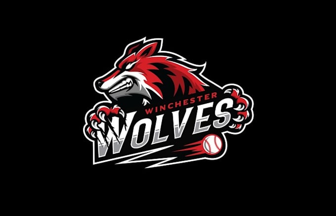 Wonderful wolves baseball team logo by Rebecca_council | Fiverr
