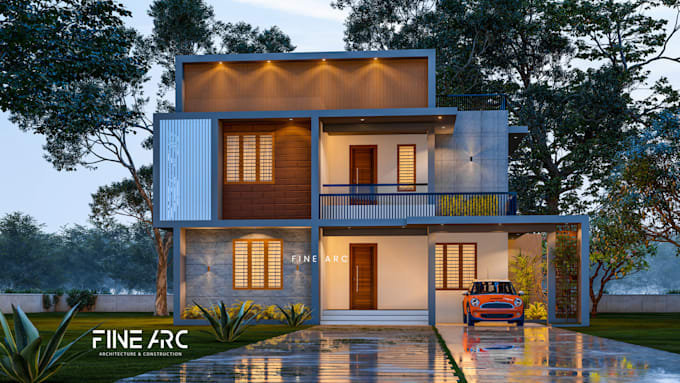 Realistic 3d house design exterior and interior by Amalkp | Fiverr