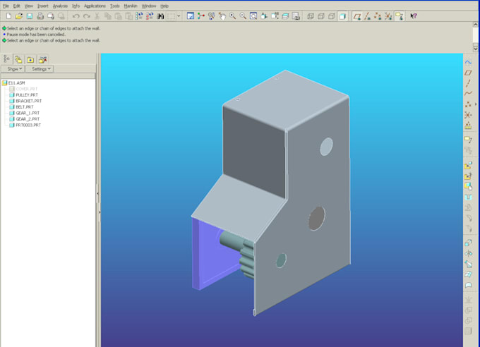 Create precise 3d cad models and drawings using creo by Haseeb354202 ...