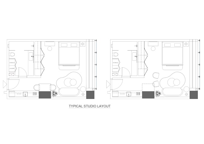 Create 2d interior working drawing by Naveedahmed309 | Fiverr