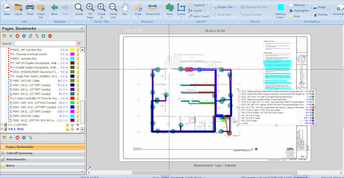 Do electrical takeoff on planswift by Mrengineer95 | Fiverr