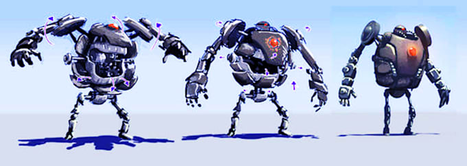 Draw mecha robot character design by Gereaslups | Fiverr