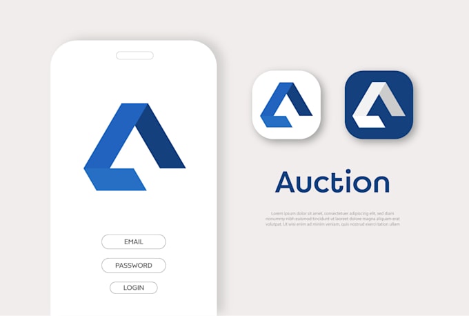 Create a simple, professional logo and app icon by Ibrahimnext | Fiverr