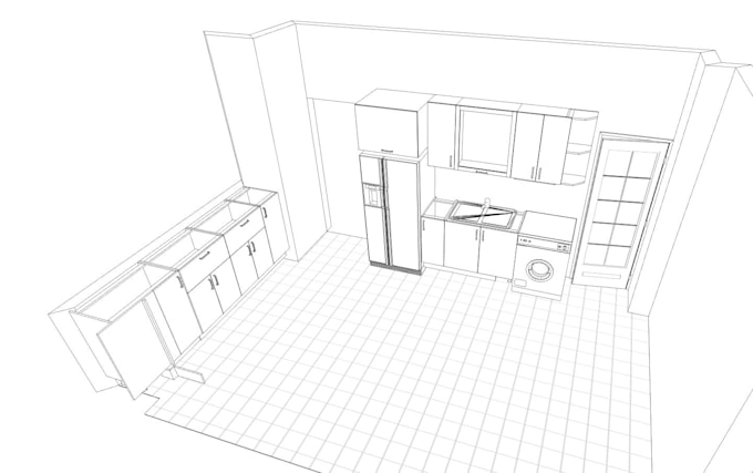 Beautiful kitchen design for a perfect home by Mahmoud_frahat | Fiverr