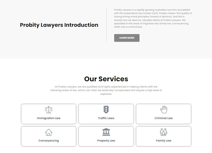 Make a professional laywer website for you by Touseef1435 | Fiverr