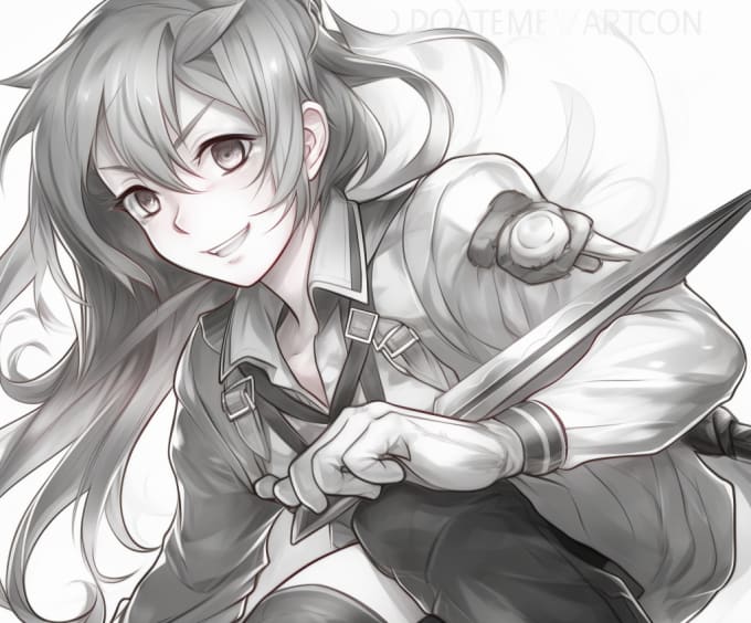 Draw Beautiful Anime Art Nsfw Oc Fanart By Nddermone Fiverr