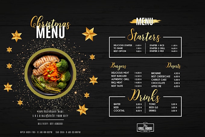 Create food menu designs, digital menu, or price list in 12 hours by ...