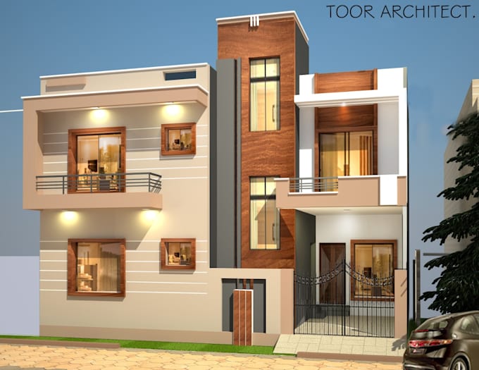 Design 3d floor plan, exterior and interior in autocad by ...