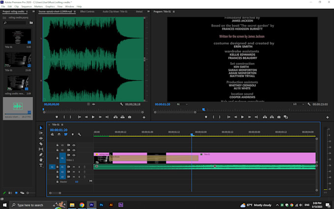 Create professional end credits,rolling for your movie by Top_oshi_pro ...