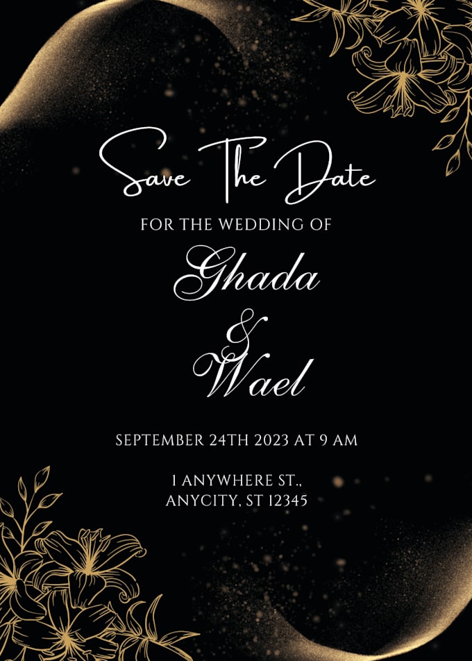 Design a special invitation for your wedding by Waelmagdy178 | Fiverr