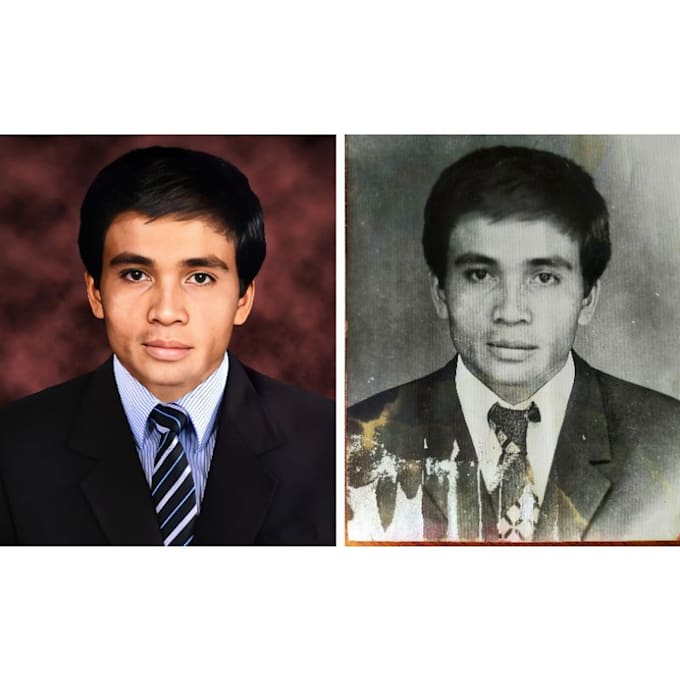 Restoration, colorize, and repair your old photo by Sugastudio | Fiverr