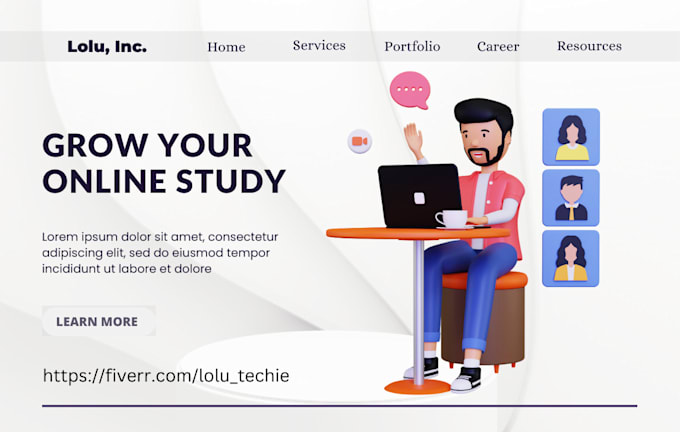 Design an online course website and school website by Lolu_techie | Fiverr