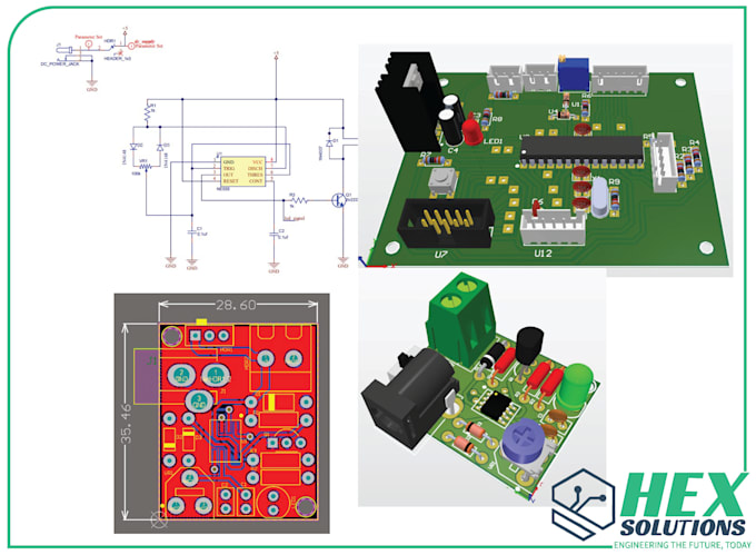 Design schematic, pcb layout for your requirements by Hex_solutions | Fiverr