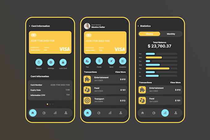 Create ios mobile app design ux ui by Yanaua | Fiverr