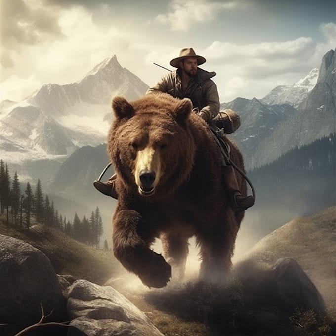 Make a photorealistic portrait of you riding an animal using ai and ...