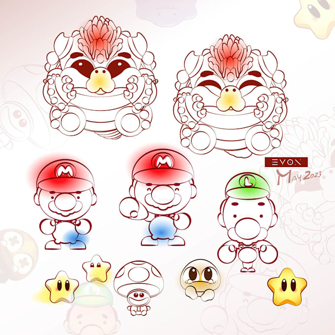 Create some cute little characters by Eyonchai | Fiverr