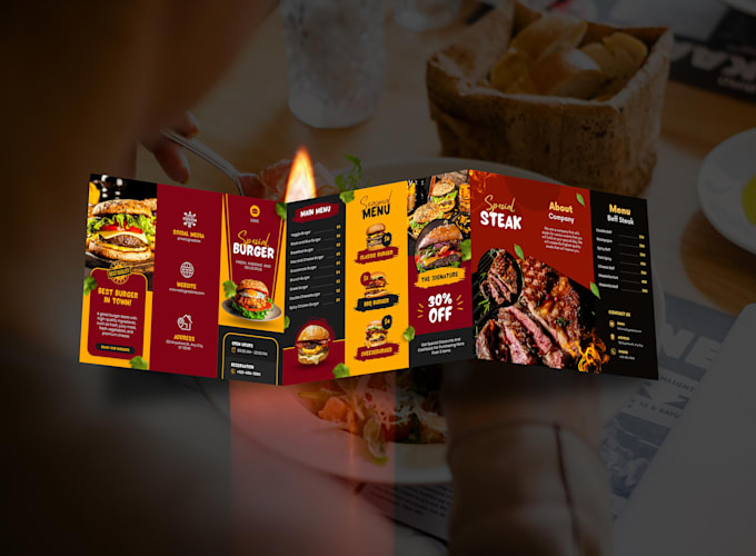 Design restaurant menu, digital menu, fast food, cooking flyer by ...