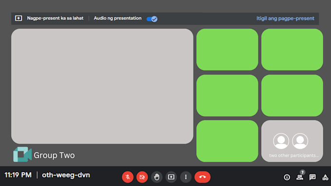 Edit a presentation in google meet theme by Elyzzaparaginog | Fiverr