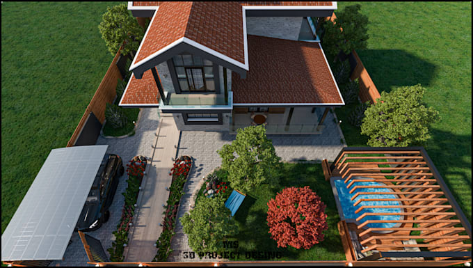 Design 3d realistic indoor and outdoor visuals by Dizaynprofesoru | Fiverr