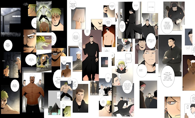 Create a professional webtoon for you by Den_and_ren | Fiverr
