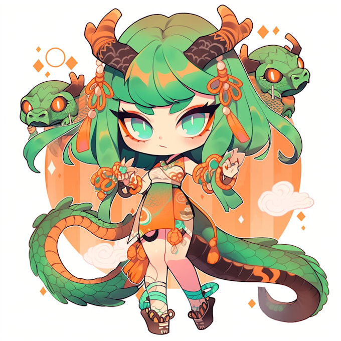 Create chibi characters for you using ai by Koipillow | Fiverr